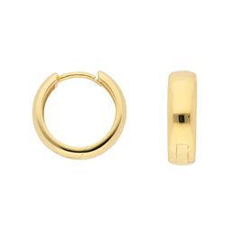 Adelia&acute;s ADELIA ́S Damen Paar Ohrh&auml;nger "1 Paar 585 Gold Ohrringe / Creolen &Oslash; 14 mm", Damen, Goldgold, Gold, Ohrringe, 585 Gold Goldschmuck f&uuml;r Damen