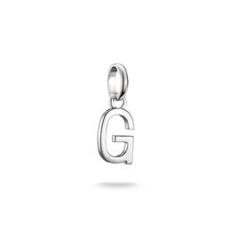 Thomas Sabo Damen Charm Buchstabe "Charm Alphabet/Buchstabe - Connect", G, silber, Silber 925 (recycelt), Charms