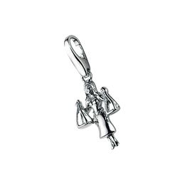 Damen Charm Sternzeichen "Sternzeichen Waage, Silber 925", silber, Giorgio Martello MILANO, Silber 925 (Sterlingsilber), Charms