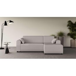 Ecksofa Home Affaire, B:233cm H:80cm T:162cm, beige, 100% Polyester, Wohnzimmer, Sofas, "TAMMO", L-Form