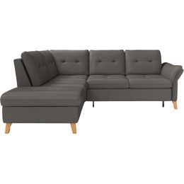 Sit & More Ecksofa SIT & MORE, B:250cm H:90cm T:226cm, braun, Wohnzimmer, Sofas, "G&ouml;teborg", inkl. Sitztiefenverstellung, wahlweise mit Bettfunktion & Bettkasten