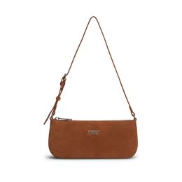Tommy Jeans Damen Schultertasche "TJW MUST SUEDE SHOULDER BAG"braun used, Leder, Lederimitat, Taschen, Damen Umh&auml;ngetasche, Handtasche, Mini Bag mit