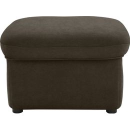 Hocker DOMO collection, B:60cm H:41cm T:60cm, grau, 100% Polyester, Wohnzimmer, Hocker, "Faenza", DOMO collection Hocker, in gro&szlig;er Farbvielfalt