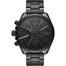 Diesel Herren Chronograph "MS9 CHRONO", schwarz, Armbanduhren, Quarzuhr, Armbanduhr, Herrenuhr, Datum,Stoppfunktion,Edelstahlarmband