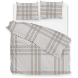 Bettw&auml;sche ZO HOME, beige, Flanell, Obermaterial: 100% Baumwolle, Bettw&auml;sche, "Rombi", Bettw&auml;sche aus 100% Baumwolle, hochwertige Flanell