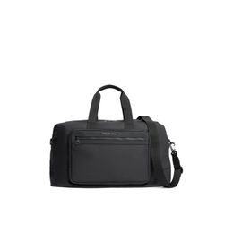 Tommy Hilfiger Weekender "TH REPREVE DUFFLE"schwarz, Kunstfaser, Textil, Taschen, Unisex Reisetasche, Gesch&auml;ftstasche mit breitem Logo-Textilband