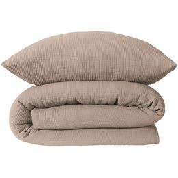 Bettw&auml;sche Schiesser, grau, Musselin, Obermaterial: 100% Baumwolle, Bettw&auml;sche, "Molly aus supersofter Musselin-Qualit&auml;t in gedeckten Farben", Made