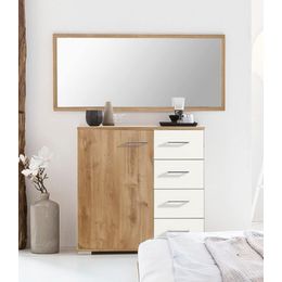Kombikommode wimex, B:81cm H:82cm T:41cm, wei&szlig;, Schlafzimmer, Sideboards, "Petra/Pamela"