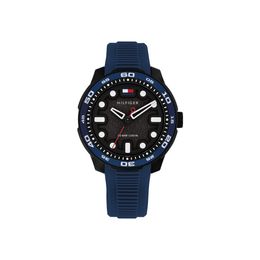 Tommy Hilfiger Quarzuhr "TH-REGATTA"blau, schwarz, Armbanduhren, Armbanduhr, Damenuhr, Herrenuhr, Silikonarmband, analog