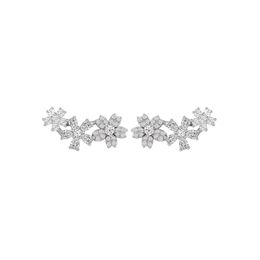 UNIKE JEWELLERY Damen Paar Ohrstecker "MIX&MATCH FLOWER BLUMEN, UK.BR.1205.0024", Silber 925 (Sterlingsilber), silber, Silber 925 (Sterlingsilber),