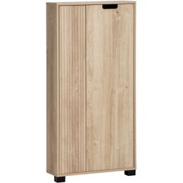Midischrank Schildmeyer, B:59,8cm H:124cm T:19,55cm, braun, FSC-zertifizierter Holzwerkstoff, Schr&auml;nke, "Emmik, Breite 60 cm, platzsparend,