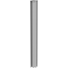 Eckprofil BioHort, B:7,2cm H:91cm L:7,2cm, silber, Aluminium, Profile, f&uuml;r Hochbeet-Rankgitter/-Sichtschutz