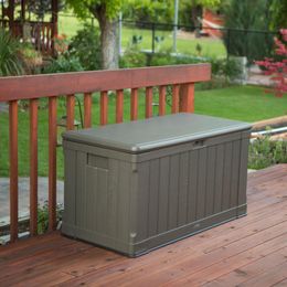 Kissenbox Lifetime, B:128cm H:67cm T:64cm, braun, Kunststoff, Garten, Aufbewahrungsboxen, "Premium", 440 Liter