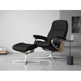 stressless "Consul" mit Cross Base, Gr&ouml;&szlig;e S, M & L, Holzakzent Eiche