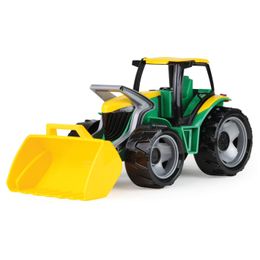 LENA Kinder Spielzeug-Traktor "Giga Trucks", gr&uuml;n, Kunststoff, B:28cm H:31cm T:62cm, Spielzeugfahrzeuge, mit Frontlader; Made in Europe