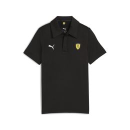 Puma M&auml;dchen Poloshirt "Scuderia Ferrari Sportswear Poloshirt Jugendliche", schwarz, Gr. 140, clean, Obermaterial: 93% Polyester, 7% Elasthan, Shirts
