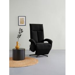 Sit & More TV-Sessel SIT & MORE, B:74cm H:112cm T:82cm, schwarz, 98% Polyester 2% Polyamid, Sessel, "Tycoon", wahlweise manuell, mit zwei Motoren oder mit Akku