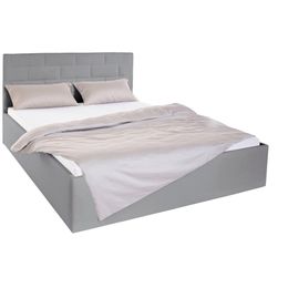 Polsterbett, grau, Westfalia Schlafkomfort, Bezug Bett: 100% Polyester;Bonnell-Federkernmatratze: 51% Polypropylen, 39% Polyester, 10%