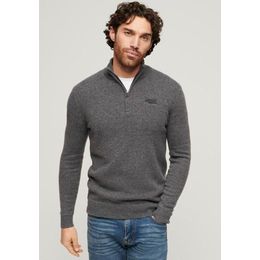 Superdry "ESSENTIAL EMB KNIT HALF ZIP"