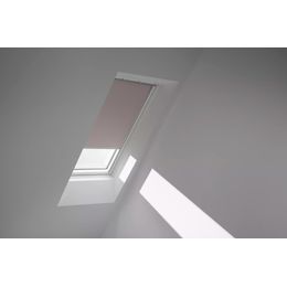 Velux Verdunklungsrollo "DKL 4580S, Farbe: hell taupe", S06, stufenlos positionierbar, beige, Rollos, alufarbene F&uuml;hrungsschienen & Griffleiste