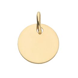 Adelia&acute;s ADELIA ́S Damen Anh&auml;nger mit Gravur "Damen 333 Gold Gravurplatte Anh&auml;nger &Oslash; 10 mm", Gold, gold, Gold, Schmuckanh&auml;nger, f&uuml;r Damen