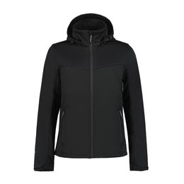 Icepeak "H SOFTSHELLJACKE BIGGS" mit Kapuze f&uuml;r vielseitige Outdoor-Aktivit&auml;ten, atmungsaktiv, wasserabweisend