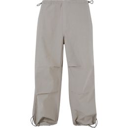 Stoffhose Urban Classics "Urban Classics Herren Popline Parachute Pants", Herren, Gr. L, US-Gr&ouml;&szlig;en, wetsand, 100% Baumwolle, unifarben, loose fit, Hosen Stoffhose