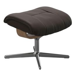 Fu&szlig;hocker stressless, B:55cm H:41cm T:39cm, braun, Leder BATICK: BATICK ist ein leicht korrigiertes, durchgef&auml;rbtes und genarbtes M&ouml;belleder, bei dem