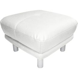 Hocker Trendmanufaktur, B:66cm H:44cm T:66cm, wei&szlig;, NaturLEDER (echtes Rindsleder);Luxus-Microfaser ALCAZAR (100% Polyester);NaturLEDER: Bitte