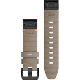 Garmin Wechselarmband "Ersatzarmband QuickFit 20 mm Velourleder", grau, Uhrenarmb&auml;nder