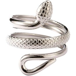 Firetti Damen Fingerring "Schmuck Geschenk Damenring Schlange", 7 g, Edelstahl, silber, Edelstahl, Fingerringe, Made in Germany