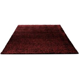 Hochflor-Teppich Esprit, B:57cm H:40mm L:86cm, rot, Polypropylen (PP), Teppiche, "Cosy Glamour 2.0", Langflor, Shaggy, Wohnzimmer