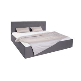 Polsterbett, grau, Westfalia Schlafkomfort, Bezug Bett: 100% Polyester;Bonnell-Federkernmatratze: 51% Polypropylen, 39% Polyester, 10%