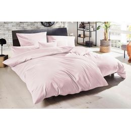 Bettw&auml;sche Primera, beige, Satin, Obermaterial: 100% Baumwolle, Bettw&auml;sche, "Uni Luxus-Satin in Gr. 135x200, 155x220 oder 200x200 cm", Bettw&auml;sche aus