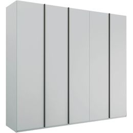 Dreht&uuml;renschrank Rauch, B:251cm H:223cm T:63cm, grau, Holzwerkstoff, Schr&auml;nke, "Kleiderschrank Schrank Garderobe W&auml;scheschrank SKAT MERIDIAN", mit