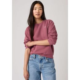 Levi's LEVI'S Damen Sweatshirt "EVERYDAY CREW SWEATSHIRT"crushed berry brushed fleece, Gr. S, Sweatware, Obermaterial: 58% Baumwolle, 42% Polyester,