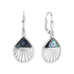 Vivance Damen Paar Ohrh&auml;nger "925-Sterling Silber rhodiniert Abalone", one-size, Silber 925 (Sterlingsilber), wei&szlig;, Silber 925 (Sterlingsilber),