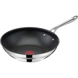 Tefal Wok "Jamie Oliver E31019 Cook Smart", &Oslash; 28cm + H&ouml;he 11,5cm, grau, Pfannen, Antihaftversiegelung, Thermo-Signal, Induktion, &Oslash; 28 cm