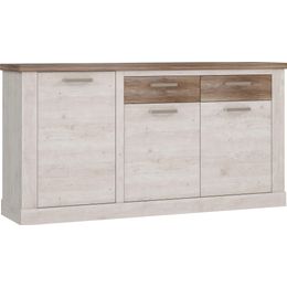 Sideboard FORTE, B:172,2cm H:90,3cm T:41,3cm, wei&szlig;, FSC-zertifizierter Holzwerkstoff, Wohnzimmer, Sideboards, "Duro", mit T&uuml;ren und Schubladen, im