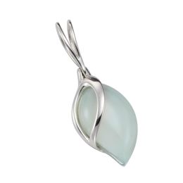 Vivance Damen Kettenanh&auml;nger "925/- Sterling Silber Aqua-Achat", one-size, 8,35, Silber 925 (Sterlingsilber), 2,5 g, wei&szlig;, Silber 925