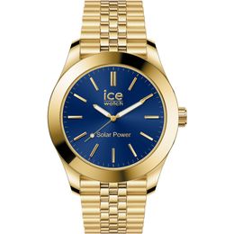 Ice Watch ICE-WATCH Herren Solaruhr "ICE steel - Medium - SOLAR 3H", gold, Armbanduhren, Armbanduhr, Herrenuhr, Edelstahlarmband, bis 10 bar wasserdicht