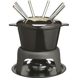 MASTER CLASS Fondue "MasterClass", B:21cm H:13cm, schwarz, Fondues, emailliertes Gusseisen, in Geschenkverpackung