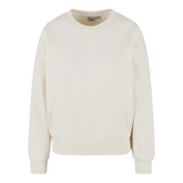 Karl Kani Damen Sweater "Karl Kani Damen KW232-028-2 KK Woven Signature Crew"sanftes wei&szlig;, Gr. XXS, bedruckt, 80% Baumwolle, 20% Polyester,