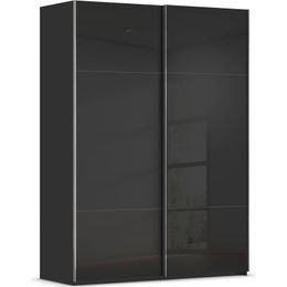 Schwebet&uuml;renschrank Rauch, B:162cm H:223cm T:68cm, schwarz, Holzwerkstoff, Schr&auml;nke, "Kleiderschrank Schrank Garderobe Schlafzimmerschrank CONTIDO",