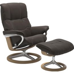 Fu&szlig;hocker stressless, B:55cm H:41cm T:39cm, braun, Leder BATICK: BATICK ist ein leicht korrigiertes, durchgef&auml;rbtes und genarbtes M&ouml;belleder, bei dem