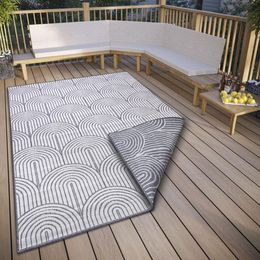 Outdoorteppich Hanse Home, B:240cm H:5mm L:330cm, silber, Polypropylen (PP), Teppiche, "Pangli, Wendeteppich", In-& Outdoor, Teppich, Wetterfest,