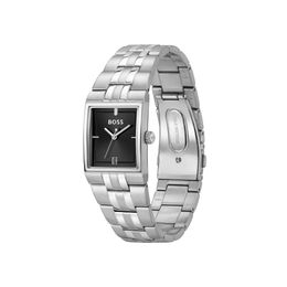 BOSS Herren Quarzuhr "STRIVO"silberfarben, schwarz, Armbanduhren, Armbanduhr, Damenuhr, Herrenuhr, Edelstahlarmband, analog, Tag