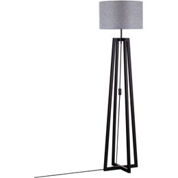 NOVA LUCE Stehlampe "ARTIS", 1, &Oslash; 40cm H: 153cm, 1 Stk.schwarz, grau, Wohnzimmer, Leuchten