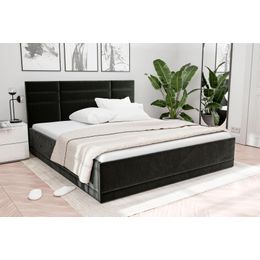 Polsterbett, B:200cm L:210cm, grau, Westfalia Schlafkomfort, Bezug 100% Polyester, Polsterung: Polsterwatte, Material Gestell: gepolsterter