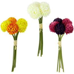 Blumenstrau&szlig; I.GE.A., L:10cm, bunt, Schnittblumen, "Chrysanthemen", Kunstblumen